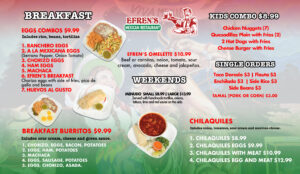 Menu – Efren's Restaurant